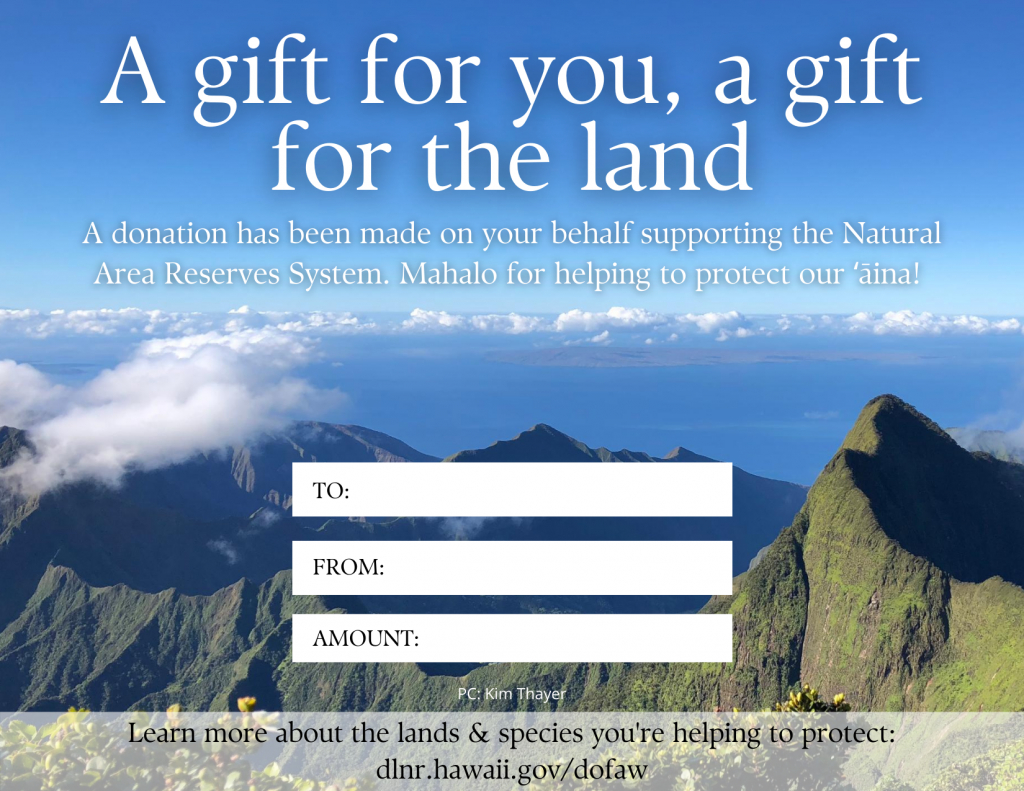 Division of Forestry and Wildlife: Native Ecosystems Protection ...