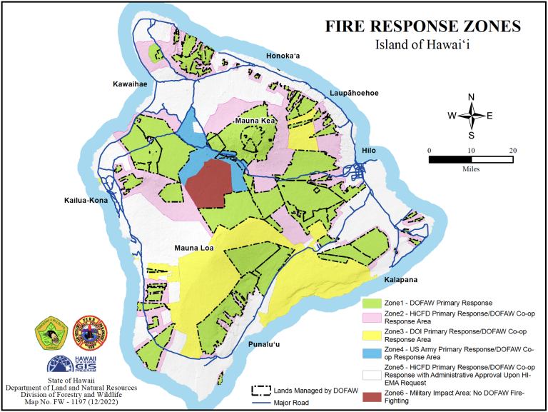 Division of Forestry and Wildlife: Forestry Program | Fire Response Maps